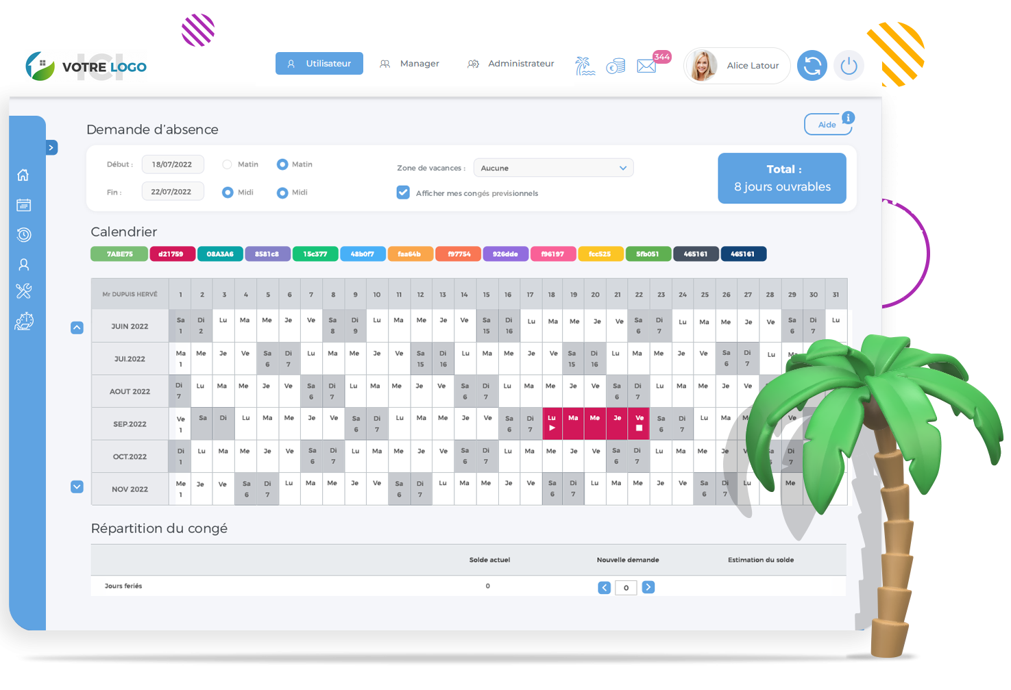 Leave & absences Management Software - e2Time.com
